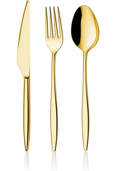 Dmr Life Gold 30 Prç Titanyum Çatal Kaşık Takımı Yakut Dmr Life Gold 30 Prç Titanyum Çatal Kaşık Takımı Yakut