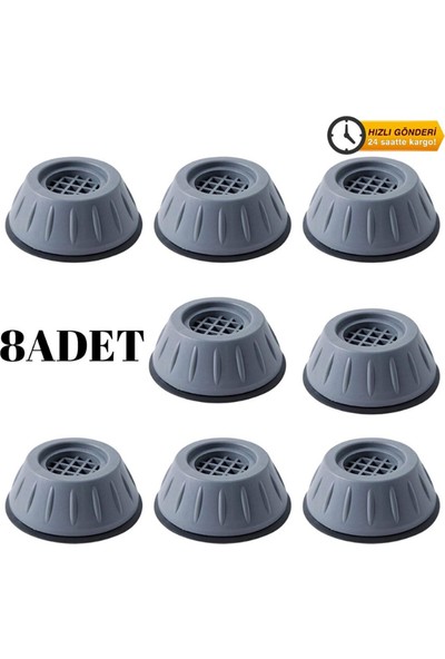 Etraders Gürültü Engelleyici Kaymaz Kauçuk Çamaşır ve Bulaşık Makinesi Ayak Pedleri 8'li Etraders Gürültü Engelleyici Kaymaz Kauçuk Çamaşır ve Bulaşık Makinesi Ayak Pedleri 8'li