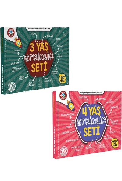 3 Yaş- 4 Yaş Etkinlik 2 Kitap Set