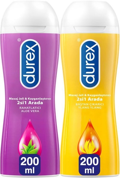 Durex Play Kayganlaştırıcı & Masaj Jeli Aloe Vera 200 ml Hassas Ylang 200 ml Durex Play Kayganlaştırıcı & Masaj Jeli Aloe Vera 200 ml Hassas Ylang 200 ml