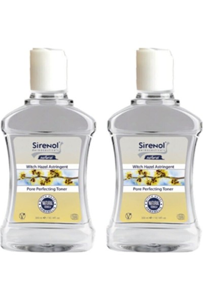 Sirenol Natural Cadı Fındığı Cilt Sıkılaştırıcı Gözenek Temizleyici Tonik 300ML (2 Adet)