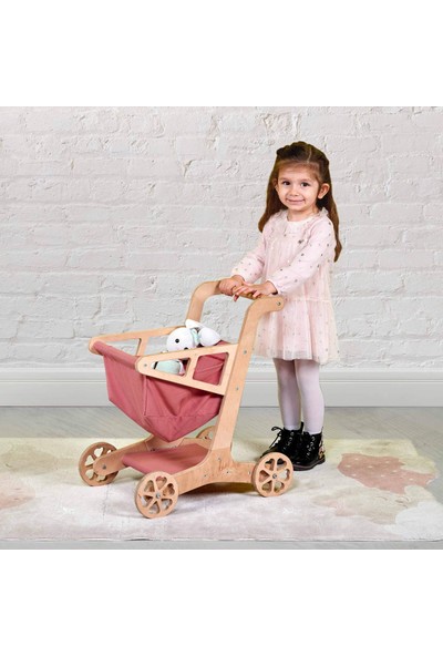 Ahşap Bebek Arabası ve Yürüteç Oyuncak Ilk Adım Arabası Ahşap Bebek Arabası ve Yürüteç Oyuncak Ilk Adım Arabası