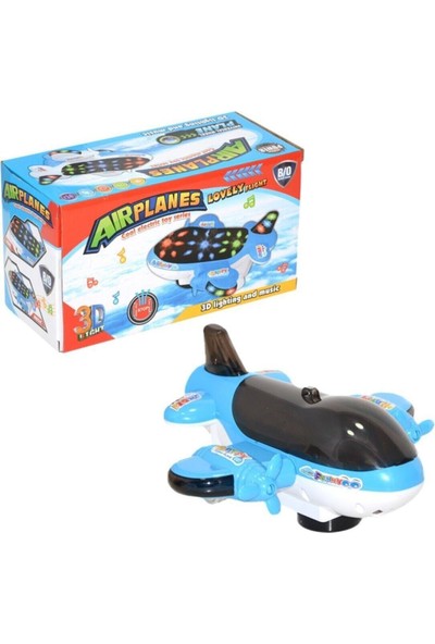 Kahraman Oyuncak 3D Işıklı ve Sesli Uçak