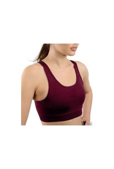 Lonca Tekstil Kalın Askılı Spor Çapraz Büstiyer