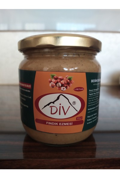 Divlit Kuruyemiş Şekersiz Fındık Ezmesi 1 kg Divlit Kuruyemiş Şekersiz Fındık Ezmesi 1 kg