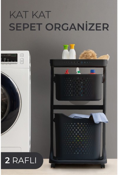 Kat Kat Sepet Pratik Organizer No:2 Antrasit TP-748 Kat Kat Sepet Pratik Organizer No:2 Antrasit TP-748