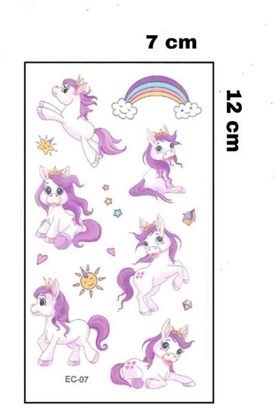 Mecit Tuhafiye Pony Ünicorn Geçici Çocuk Dövmesi Mecit Tuhafiye Pony Ünicorn Geçici Çocuk Dövmesi