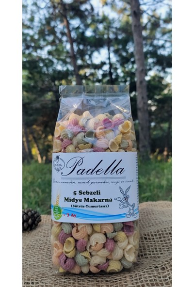 5 Sebzeli Midye Makarna (Sütsüz, Yumurtasız) 300 gr