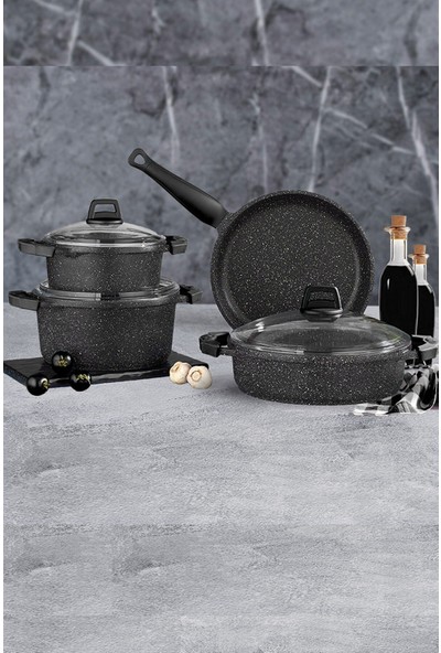 Carline 7 Parça Granitt Encere Seti Carline 7 Parça Granitt Encere Seti