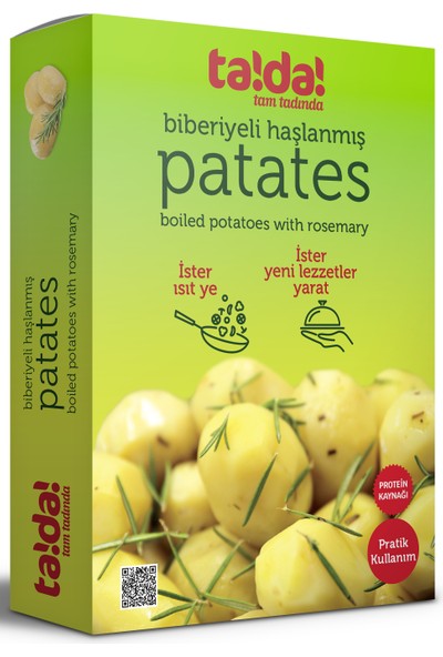 Tada Biberiyeli Haşlanmış Patates 400 gr Tada Biberiyeli Haşlanmış Patates 400 gr