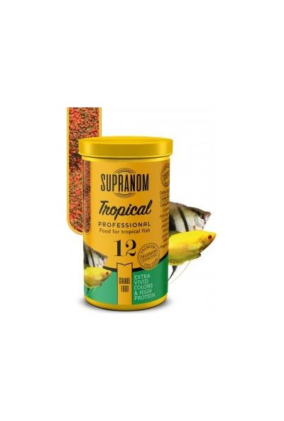 Supranom Tropical Balık Yemi Granul Food 100 ml Supranom Tropical Balık Yemi Granul Food 100 ml