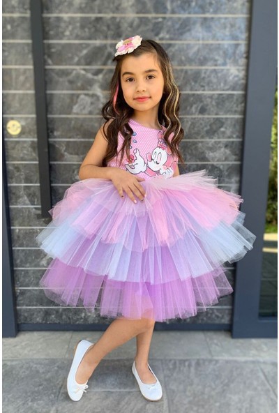 Minnie Çocuk Abiye Kostüm
