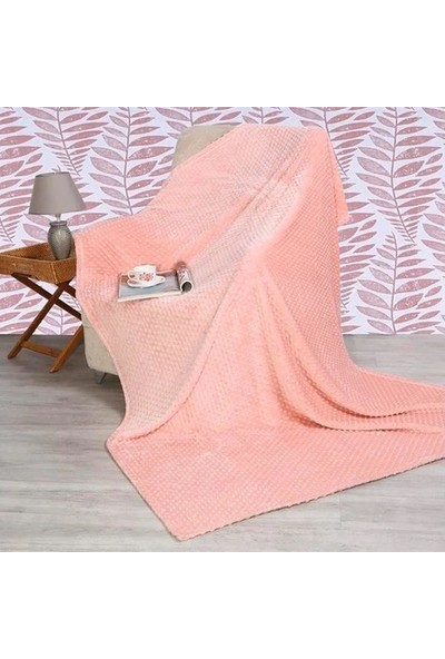 Merinos Pearl Tek Kişilik Tomurcuk Battaniye -Pudra
