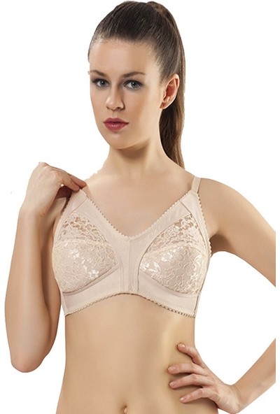 Sistina 503 Dantelli Toparlayıcı Sütyen Beyaz Renk 90B Beden