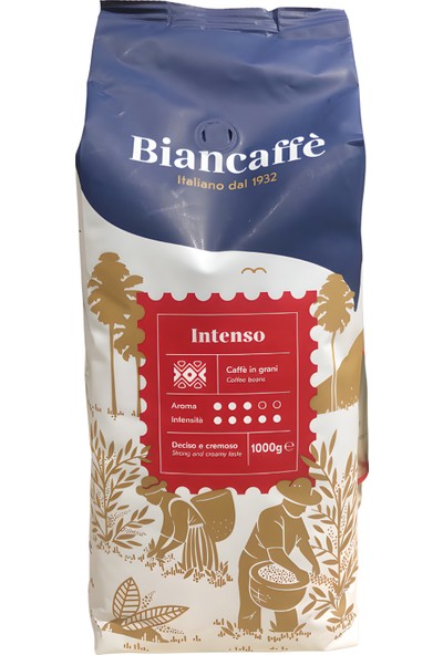 Bian Caffe Biancaffe Intenso Çekirdek Kahve '1kg' Bian Caffe Biancaffe Intenso Çekirdek Kahve '1kg'