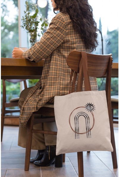 Bez Çanta Çift Taraflı Dijital Baskılı