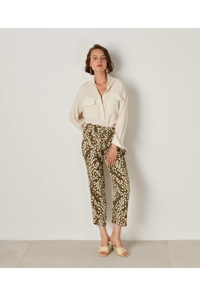 İpekyol Desenli Pantolon