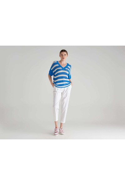 Benetton V Yaka Çift Taraflı Giyilebilen Kazak Benetton V Yaka Çift Taraflı Giyilebilen Kazak