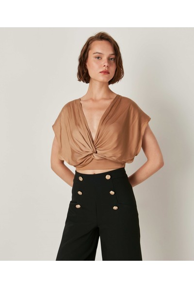 İpekyol Düğme Aksesuarlı Pantolon