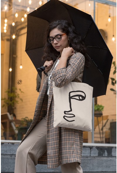 Bez Çanta Çift Taraflı Dijital Baskılı