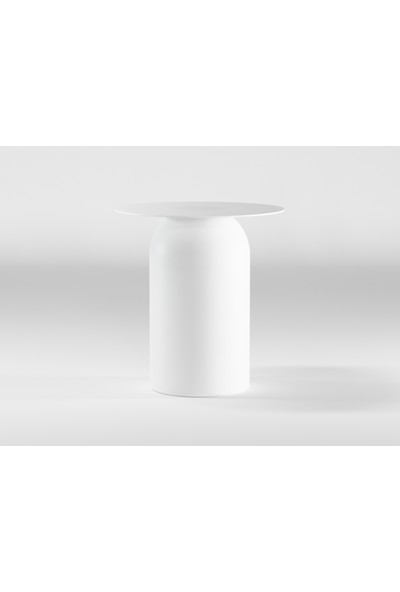 Echo Furniture Laurel Tablalı Beyaz Sehpa