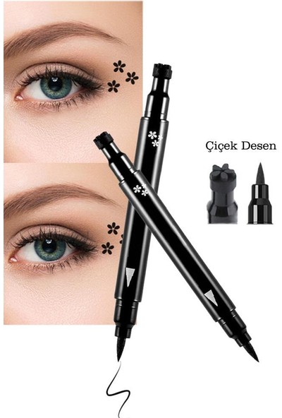 Mujgan Çiçek Desenli Kalın Uçlu Çift Taraflı Kalem Eyeliner Mujgan Çiçek Desenli Kalın Uçlu Çift Taraflı Kalem Eyeliner