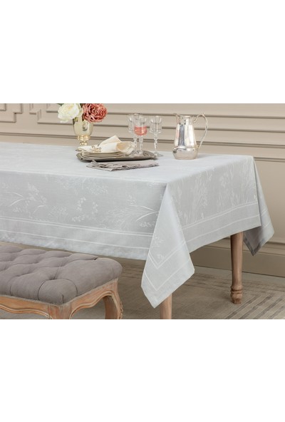 Madame Coco Lurie Masa Örtüsü - Gri - 160X230 cm