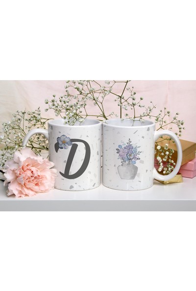 Day Store Türkçe D Harf Baskılı Kupa Bardak Day Store Türkçe D Harf Baskılı Kupa Bardak