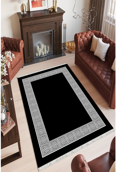 Perla Soft Bambu Kaymaz Tabanlı Modern Yıkanabilir Antibakteriyel Halı ve Yolluk