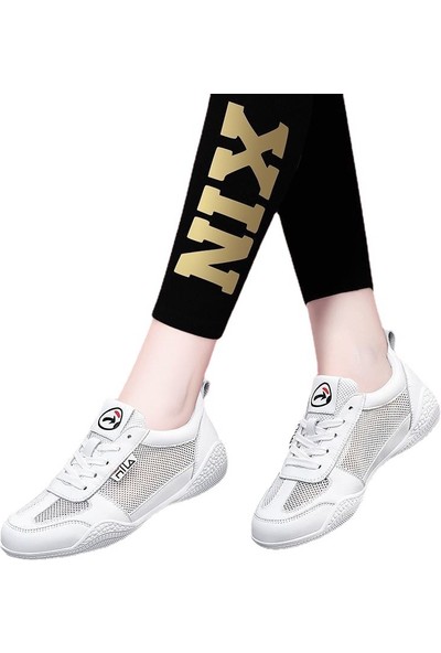 Ruichihu Forrest Gump Ayakkabı Yeni Tüm Maç Bağcıklı Beyaz Ayakkabı Spor Gündelik Kadın Ayakkabısı (Yurt Dışından)