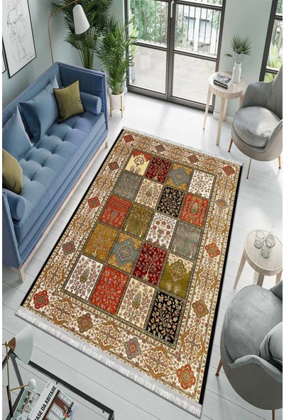 Perla Soft Bambu Kaymaz Tabanlı Modern Yıkanabilir Antibakteriyel Halı ve Yolluk