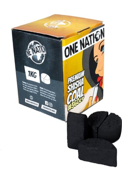 One Natıon 36 Lık Nargile Kömürü One Natıon 36 Lık Nargile Kömürü