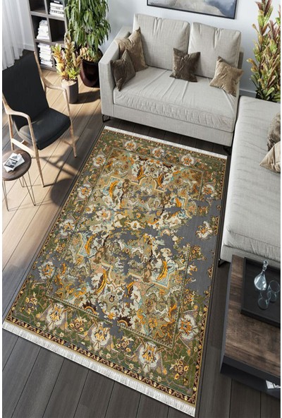 Perla Soft Bambu Kaymaz Tabanlı Modern Yıkanabilir Antibakteriyel Halı ve Yolluk