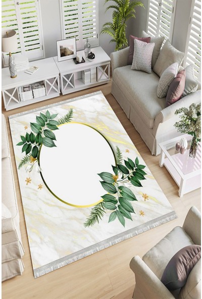 Perla Soft Bambu Kaymaz Tabanlı Modern Yıkanabilir Antibakteriyel Halı ve Yolluk