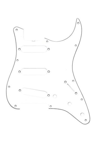 Fender Pickguard '62 Strat 11 Hole S/s/s Configuration 3-Ply W/ Truss Rod Notch W/b/w Fender Pickguard '62 Strat 11 Hole S/s/s Configuration 3-Ply W/ Truss Rod Notch W/b/w