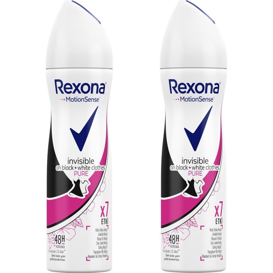 Rexona Invisible Pure Kadın Sprey Deodorant 150 ml x 2 Fiyatı