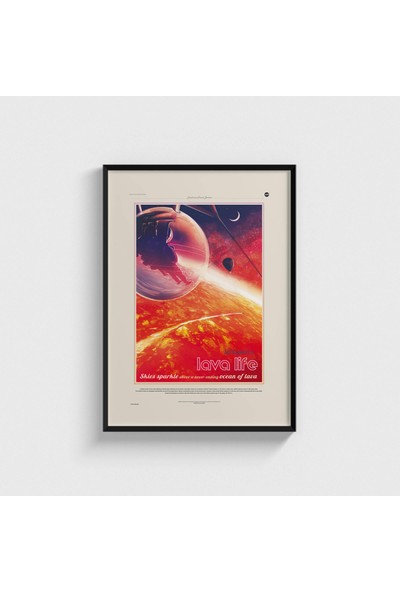Domiruss 55 Cancri E Lava Life Nasa Çerçeveli Tablo ve Duvar Dekorasyon Posteri Domiruss 55 Cancri E Lava Life Nasa Çerçeveli Tablo ve Duvar Dekorasyon Posteri