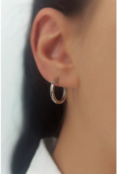 ÇLK Accessories Çelik 15 mm Halka Küpe TRKÜPE34624 ÇLK Accessories Çelik 15 mm Halka Küpe TRKÜPE34624