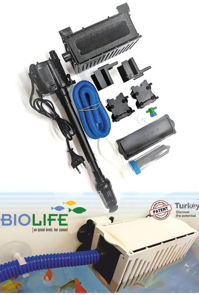 Biolife Yeni C-160 - S WP-1990 15 Watt 1000 L/h Motorlu - Tekli F Biolife Yeni C-160 - S WP-1990 15 Watt 1000 L/h Motorlu - Tekli F