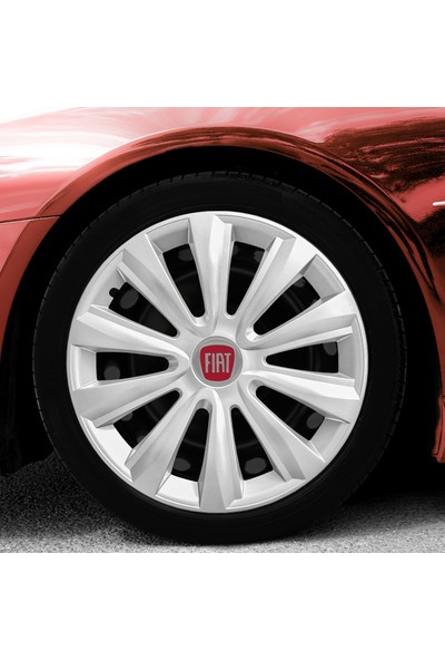 PackGar Fiat Egea 16 Inç Uyumlu Jant Kapağı Amblemli Gri 4'lü Takım 143 PackGar Fiat Egea 16 Inç Uyumlu Jant Kapağı Amblemli Gri 4'lü Takım 143