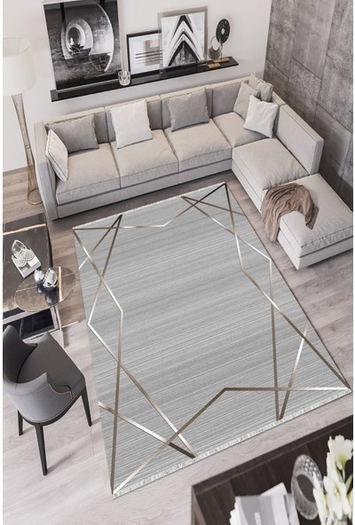 Apree Home Perla Soft Bambu Kaymaz Tabanlı Modern Yıkanabilir Antibakteriyel Halı ve Yolluk