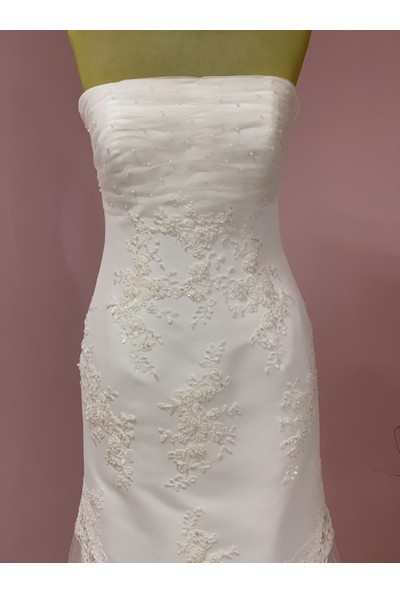 Ş&G Gelinlik Şg Düz Gipür Işlemeli Gelinlik