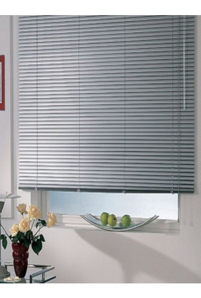 Techstor 25MM Gri Alüminyum Jaluzi