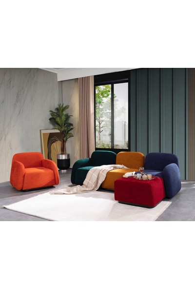 Eymense Uraz Berjerli Köşe Koltuk Takımı