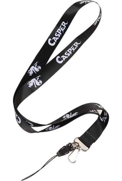 Cetinaccessories Siyah Casper Tasarım Boyun Askı Ipi