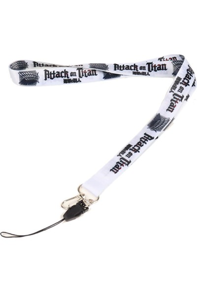 Cetinaccessories Beyaz Attack Of Titan Tasarım Boyun Askı Ipi Cetinaccessories Beyaz Attack Of Titan Tasarım Boyun Askı Ipi