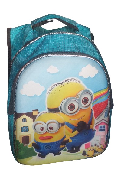 Minyonlar Çift Bölmeli Ortapedik Ilkokul Çantası 35X30X15 cm
