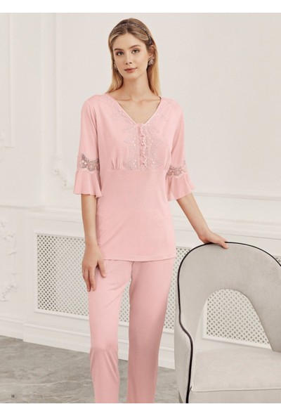 Perin 316 Pvc Üçlü Lohusa Pijama Takımı