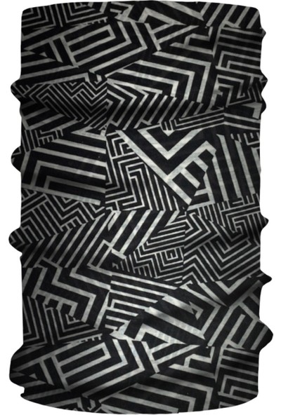 Luma Geometrik Desenli Boyunluk - Baf