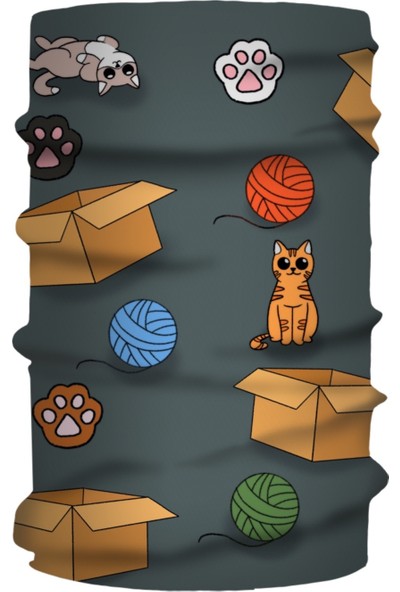 Luma Kedi Desenli Boyunluk - Baf